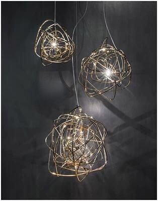 China Postmodern creative art simple stainless chandelier living room Doodle Vertical chandelier(WH-MI-359) for sale