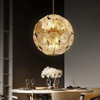 China Modern Ball Chandelier Led Glass Kitchen Pendant Light Gold Ceiling Lamp(WH-AP-522) for sale