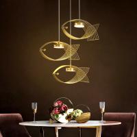 China Modern Led Pendant Lights Designer Iron Fish Hanglamp For Dining Room Study zhongshan lighting(WH-AP-525) for sale