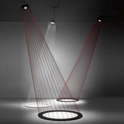 China Red Rope LED Floor Lamp Magic Art Decoration For Hotel Office Shop Lighting(WH-MI-377) for sale