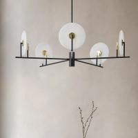China Luxury Marble Chandelier Living Room Black Minimalist Dining Room Erto Chandelier(WH-MI-378) for sale