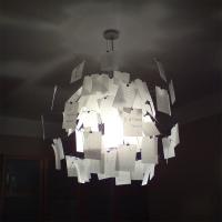 China Paper chandelier replica designer Light Living Room Dining Room Zettel Chandelier(WH-MI-381) for sale
