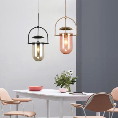 China Postmodern Led Pendant Lights Designer Glass Hanglamp For Living Room Bedroom Study Bar Glass Decor Lamp(WH-GP-166) for sale