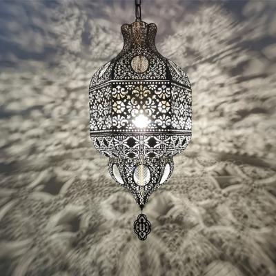 China Classic Lamparas Arabe Marroqui Gantung Maroko Arab Etched Lighting(WH-DC-62) for sale
