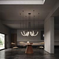 China Retro Stainless Steel chandelier Minimalism Designer Living Room linear chandelier(WH-MI-392) for sale
