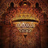 China Unique Pierced Metal Hollow Carved Burning Fire Flame Shadow Flame Droplight(WH-DC-68) for sale