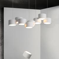 China Modern Simple circular Chandelier Dining Room Kitchen Living Room white Chandelier (WH-MI-396) for sale
