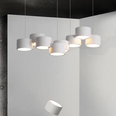 China Modern Simple circular Chandelier Dining Room Kitchen Living Room white Chandelier (WH-MI-396) for sale
