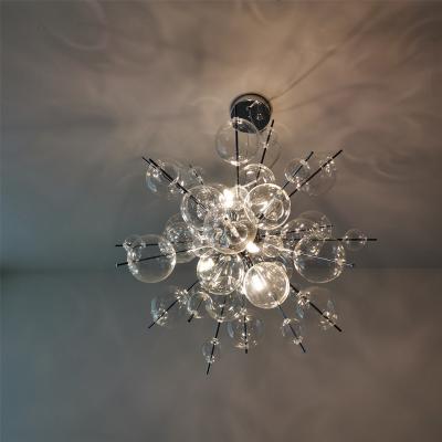 China Nordic Led Home Decoration Chandelier Modern Sea Urchin Dandelion Glass Ball Pendant Lamp(WH-GP-180) for sale