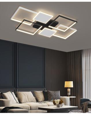 China Modern LED Ceiling Light Simplicity Fashion Geometric Light luxury Black Gold ceiling lamp(WH-MA-204) for sale