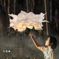 China Modern White Cloud Chandeliers Bedroom Living Room Dining Room Paper Chandeliers(WH-MI-403) for sale