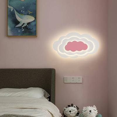 China Children's Room Ceiling Lights Cloud Dining Room Lamp Modern Minimalist Nordic Bedroom lamp(WH-MA-215) for sale