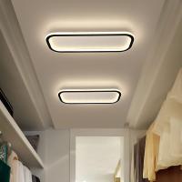China Gold Black Ceiling lights Finished Simple Led For Living Room Bedroom rectangle chandelier(WH-MA-235) for sale