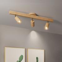 China Wood Led Ceiling Lamp With Spot Lights For Living Room Bedroom Corridor Home track lighting(WH-WA-46) for sale