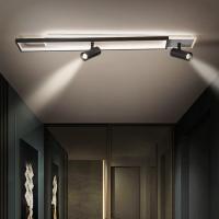 China New Black Rectangle aisle Ceiling Light with Spotlight Clothing Store Corridor Ceiling Light(WH-MA-239) for sale