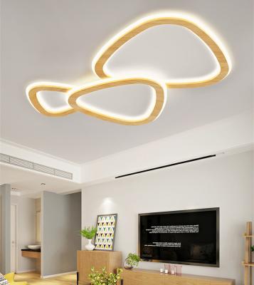 China Modern Ceiling Lights Living Room Art dero Cloud round Wooden ceiling lights(WH-WA-50) for sale