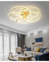 China Modern Windmill Ceiling Lights Bedroom Minimalist Living Room black and gold ceiling light(WH-MA-256) for sale