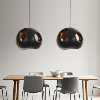 China Black Chandelier Designer Black Minimalist Kitchen Island Bedroom Black Pendant Lamp（WH-VP-178) for sale