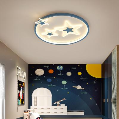 China Modern Acrylic Round blue Ceiling Lights For Living Room Bedroom star Ceiling Lights(WH-MA-279) for sale