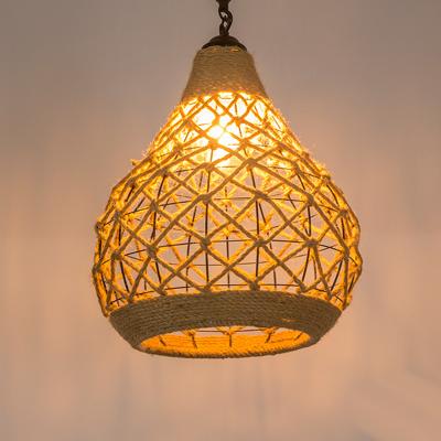China Creative  Rope Chandelier Retro Bar Theme Restaurant Pendant Lamp(WH-VP-199) for sale