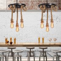 China Loft Iron  Rope Chandelier Retro Industrial Light Fixture Dining Room Light(WH-VP-207) for sale