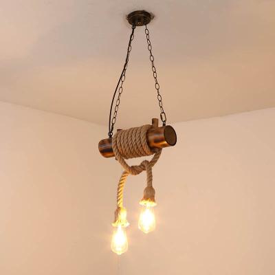 China American Retro Attic Light Bamboo  Rope Chandelier(WH-VP-218) for sale