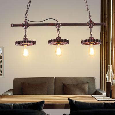 China Retro Industrial Style Chandelier Creative Restaurant Iron Lamp Bar Clothing Shop light(WH-VP-232) for sale