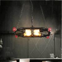 China Retro American Iron Dining Room Chandelier Restaurant Bar Kitchen Light Ring Loft Pendant Light(WH-VP-229) for sale