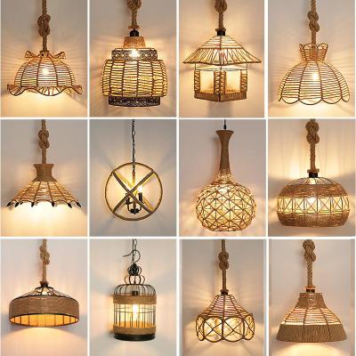 China Vintage Pendant Lamp E27  Rope Iron Lampshade For Bar Shop/Coffee House Loft pendant lamp(WH-VP-247) for sale