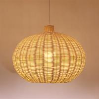 China Chinese Style Creative Village Rattan Pendant Light Vintage Handmade Natural Wicker Lamps(WH-WP-78) for sale