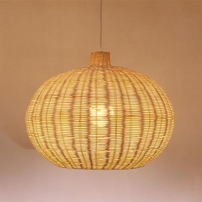 China Chinese Style Creative Village Rattan Pendant Light Vintage Handmade Natural Wicker Lamps(WH-WP-78) for sale