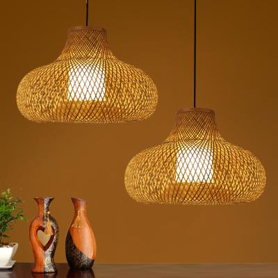 China New Japanese Bamboo Ceiling Pendant Lights Handmade Retro Hanglamp Lighting(WH-WP-66) for sale