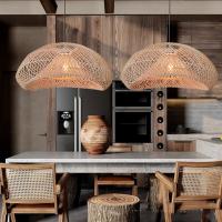 China Creative Nest Rattan Lamp Chinese Style Wicker Pendant Lights Restaurant Dining Room Lustre(WH-WP-67) for sale