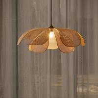 China Creative Rattan Flower Pendant Light Designer Handmade Lustre Living Room Dining Room Lighting(WH-WP-71) for sale