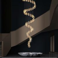 China Scandinavian LED Long Line Acrylic Dining Room Creative Living Room Staircase Hotel Lobby Long Chandelier(WH-NC-102) for sale