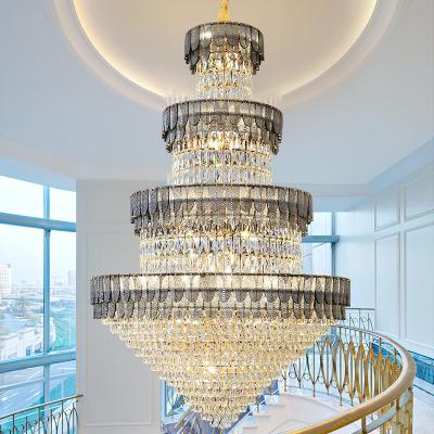 China European-style Duplex Villa Loft Crystal Chandelier High-end Hotel Chandelier(WH-NC-107) for sale