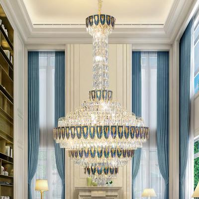 China Designer Duplex Building Light Luxury Postmodern Empty Living Room hotel large chandelier(WH-NC-108) for sale