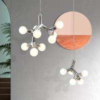 China Nordic Copper Chandelier For Dinning Room Modern Living Room Glass Chandelier(WH-MI-444) for sale