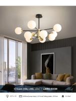 China Loft Vintage Loft Chandelier E27 Round Ball Light Ceilling Lamp Black Gold pendant lighting(WH-MI-426) for sale