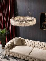 China Modern Crystal Chandelier Lighting Art Decor Round Suspesion Luxury Chandelier(WH-MI-448) for sale