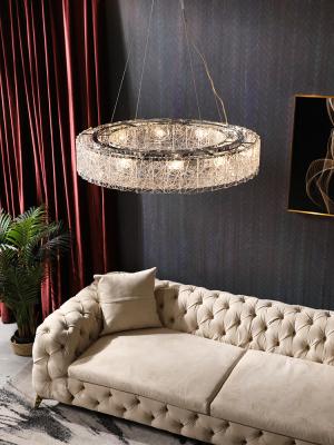 China Modern Crystal Chandelier Lighting Art Decor Round Suspesion Luxury Chandelier(WH-MI-448) for sale