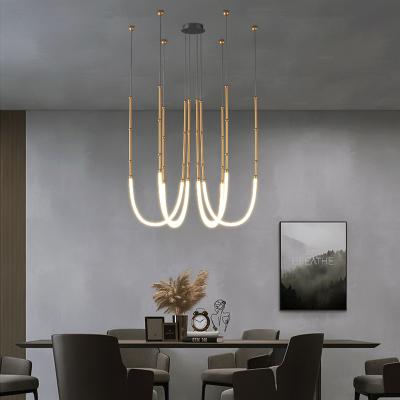 China modern minimalistic line chandelier nordic designer creative lamps(wh-mi-450) for sale