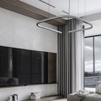 China Modern Designer LED Pendant Lighting Nordic Brief Liner Pendant Lamp Anti-Dazzle Hanging Light(WH-MI-457) for sale