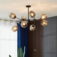 China Nordic Glass Gold LED Chandelier Lighting Home Decoration Light lustre(WH-MI-431) for sale