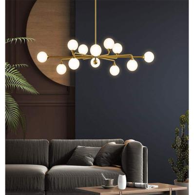 China Modern Metal LED Chandelier Lighting Lustre Living Room Villa Interior Decor Pendant Lamp(WH-MI-436) for sale
