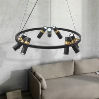 China Retro Loft Circle Light Fixture Vintage Iron Spot Chandelier(WH-MI-463) for sale