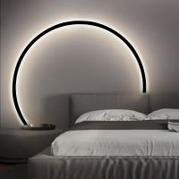 China Minimalist modern background wall led wall lamp designer art living room sofa circle wall lamp(WH-OR-232) for sale
