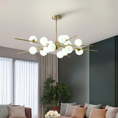China Molecular Decoration Restaurant Modern Copper Chandelier(WH-MI-437) for sale