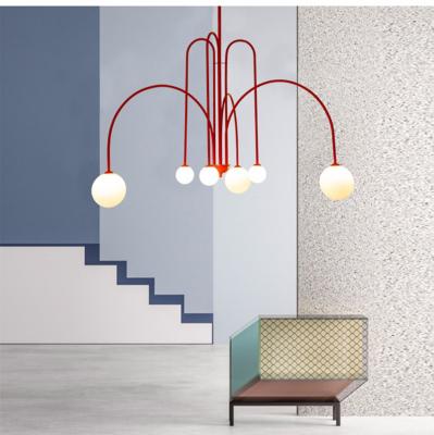 China Modern Designer Glass Ball Chandelier Lighting For Living Room/Bedroom/Office Light(WH-MI-438) for sale