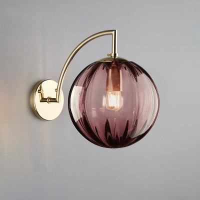 China Modern Led Wall Lamp Nordic Glass Ball Wall Lamps For Living Room Bedroom Home Bedside Wall Light(WH-OR-244) for sale